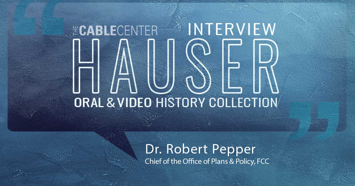 Dr. Robert Pepper Oral History | Syndeo Institute